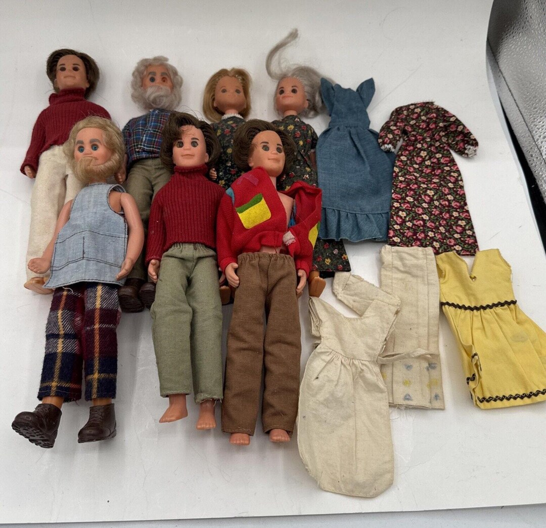 Vintage Mattel Sunshine Family Dolls Grandpa Grandma Steve Stephie ...