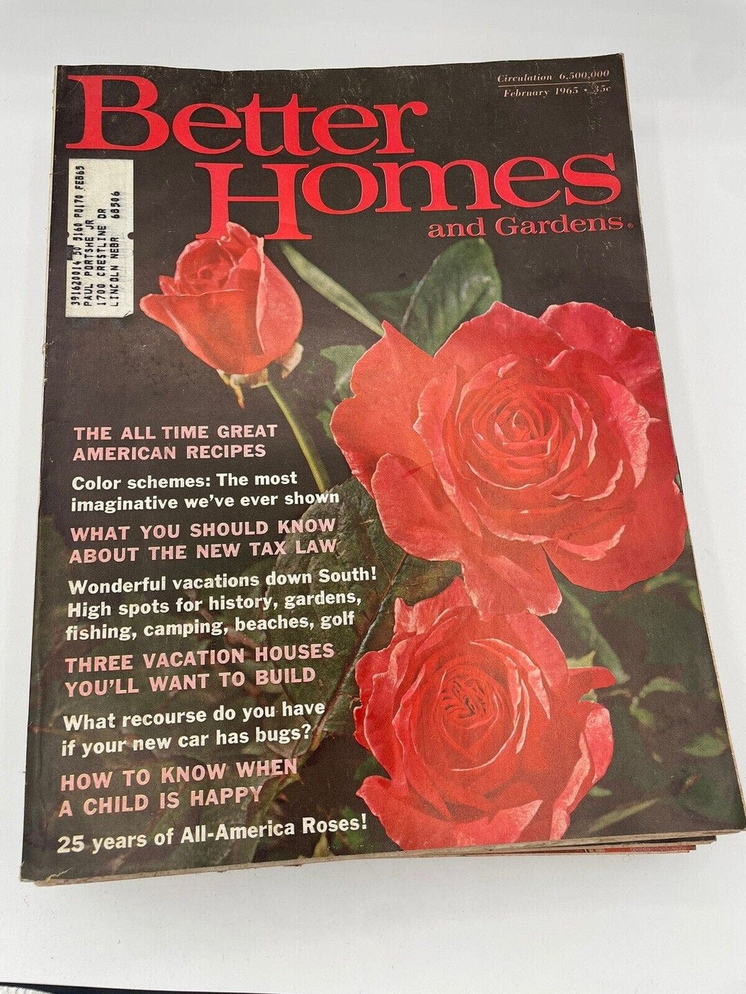 Better Homes and Gardens February 1965 Magazine Vintage MCM Holiday - Etsy
