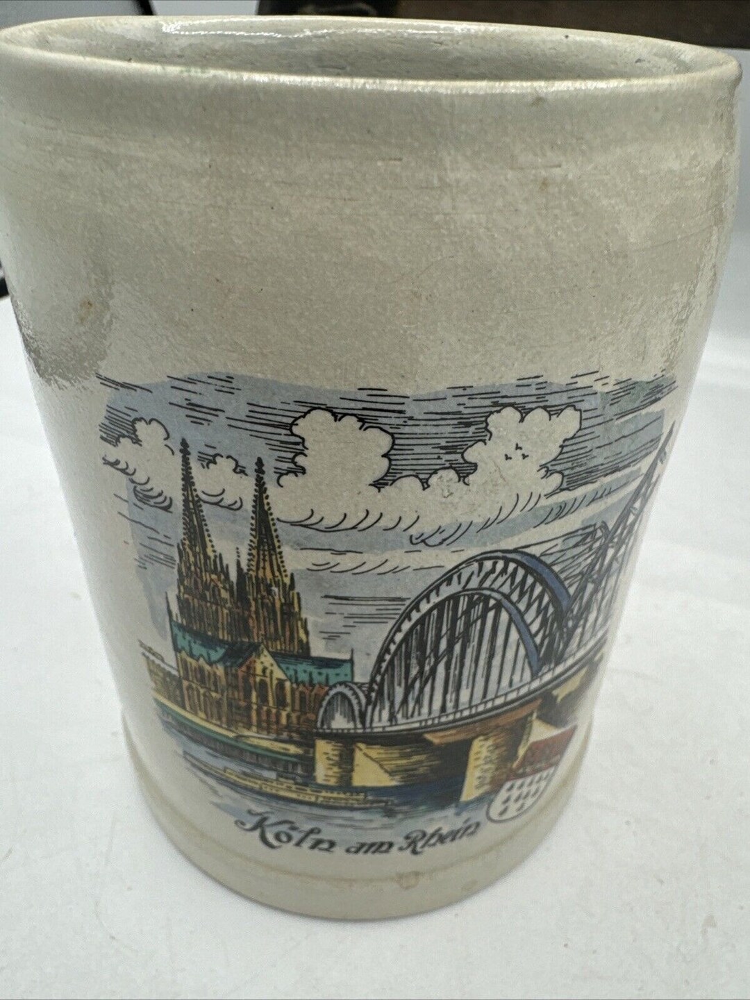 Vintage Gerz West German Beer Stein/mug Koln and Rhein River Bridge - Etsy