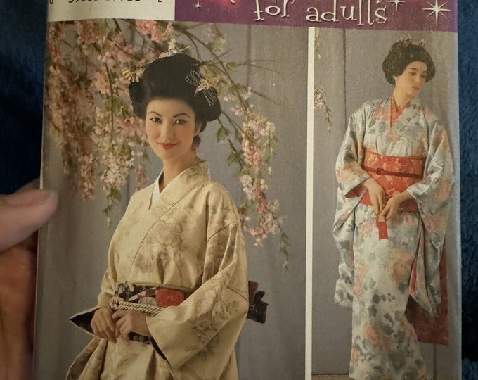 Simplicity 4080 HH Sewing Pattern Geisha Costume Kimono Obi Bustle ...