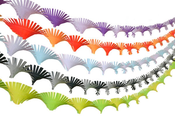 Hand Fringed Crepe Paper Ceiling Decoration Streamer Party - Etsy