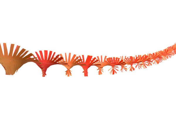 Hand Fringed Crepe Paper Ceiling Decoration Streamer Party Wedding ...