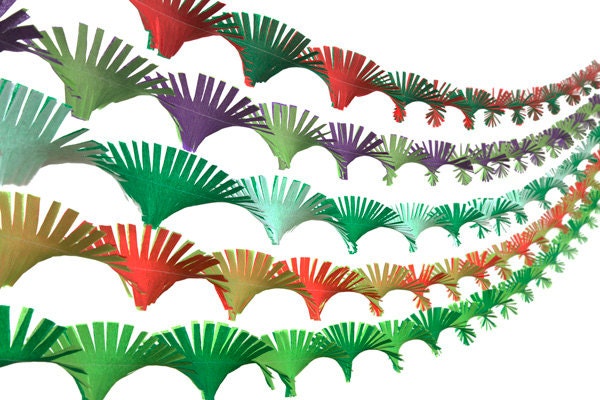 Hand Fringed Crepe Paper Ceiling Decoration Streamer Party - Etsy