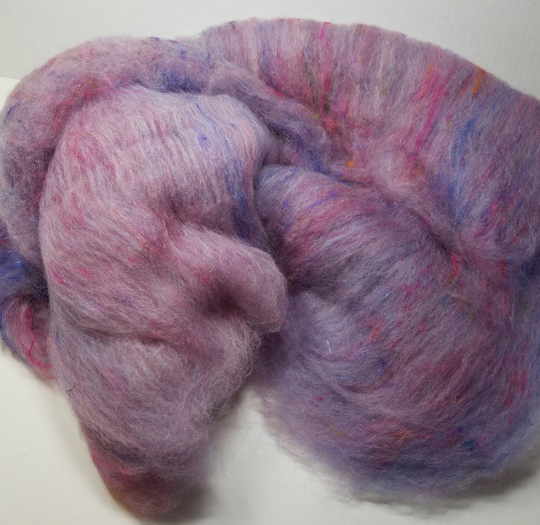 Carded Batt Textured Batt Art Batt Fiber Batt Spinning Felting Silk ...