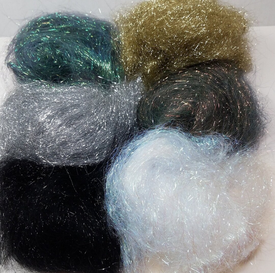 Angelina Fiber Sparkle Assortment 6 Different Colors Total - Etsy
