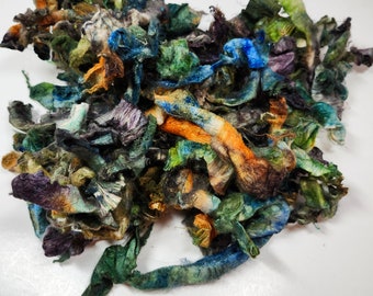 Mulberry Silk Carrier Rods Hand Dyed for Felting Silk Fusion ...