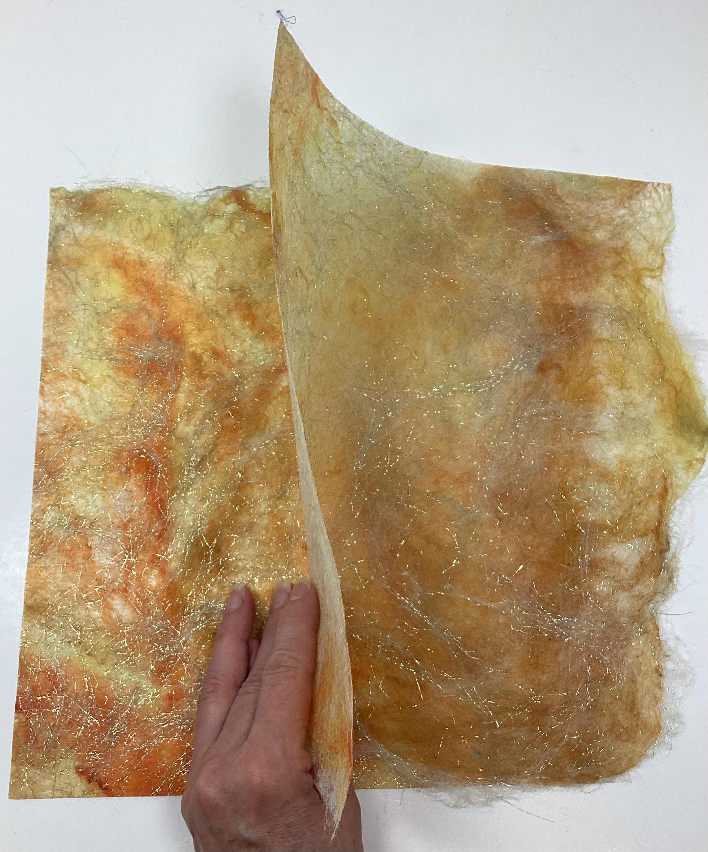Handmade Sparkly Mulberry Silk Fiber Paper: Collage, Scrapbooking ...