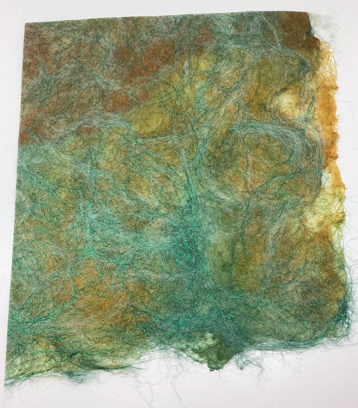 Handmade Sparkly Mulberry Silk Fiber Paper: Collage, Scrapbooking ...