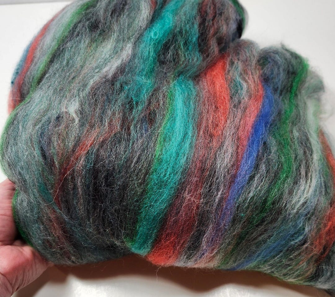 Carded Batt Textured Batt Art Batt Fiber Batt Spinning Felting Silk ...