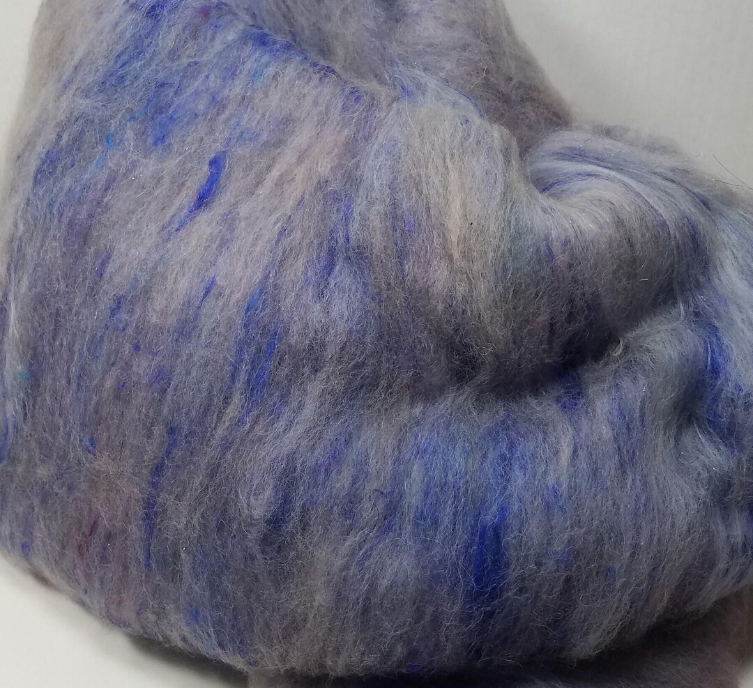 Carded Batt Textured Batt Art Batt Fiber Batt Spinning Felting Silk ...