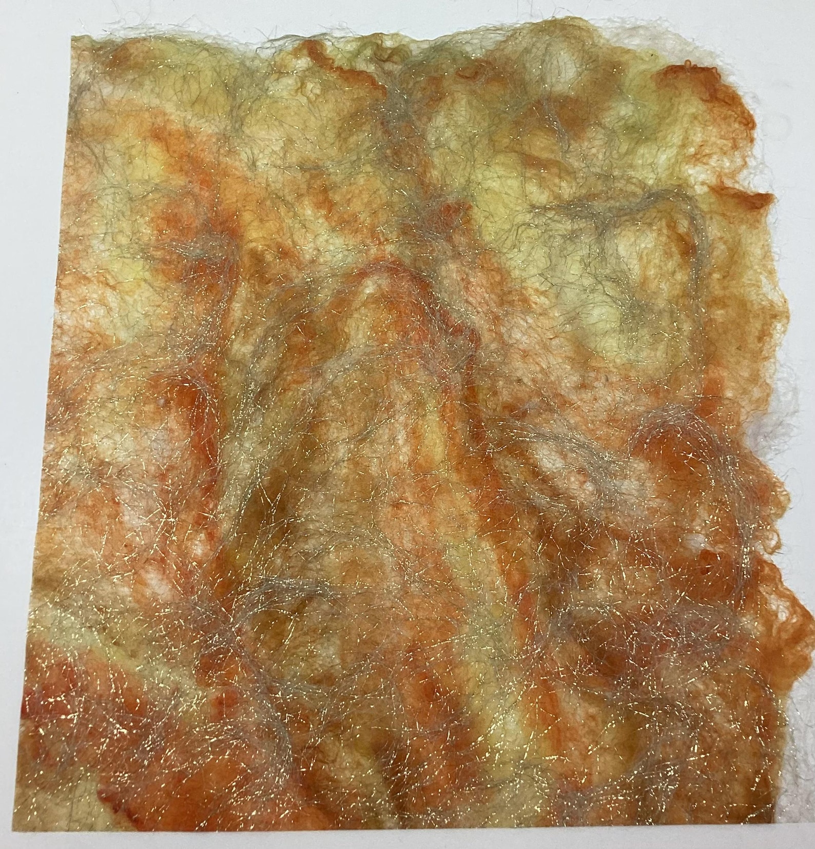 Handmade Sparkly Mulberry Silk Fiber Paper: Collage, Scrapbooking ...
