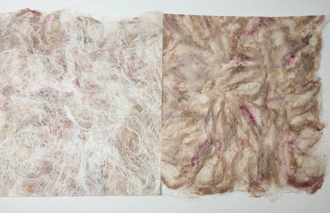 Handmade Mulberry Silk Fiber Paper: Collage, Scrapbooking, Mixed Media ...