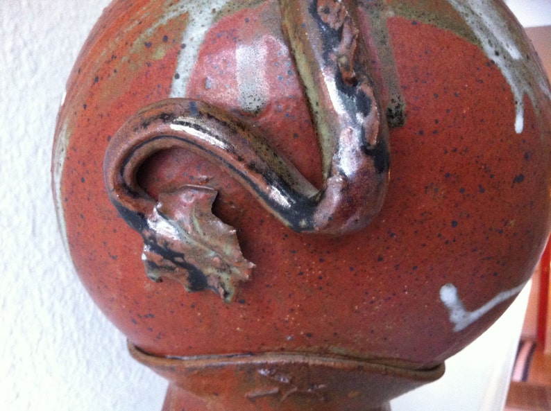 Vintage Dragon Pitcher on Stand Ewer Pottery Florida - Etsy