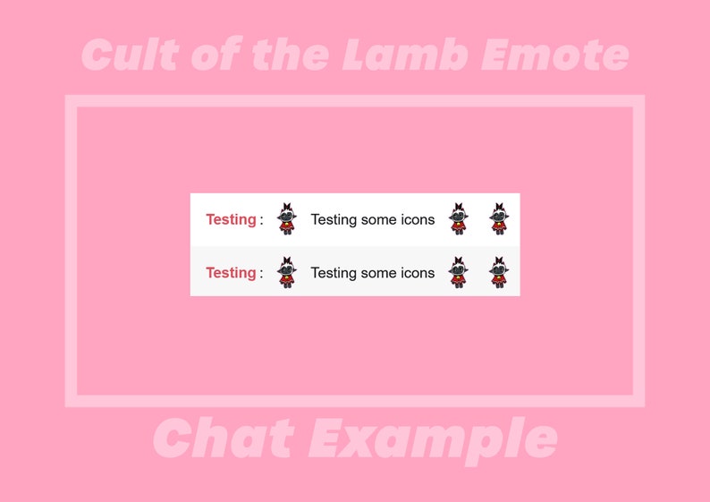 Cult of the Lamb Twitch Discord Emotes Stream // Instant - Etsy