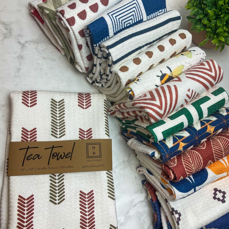 Printed Tea Towels - Etsy