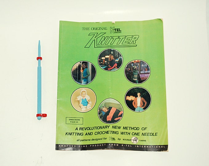 The Original K-tel Knitter Book With Needle for Crochet, Knitting - Etsy