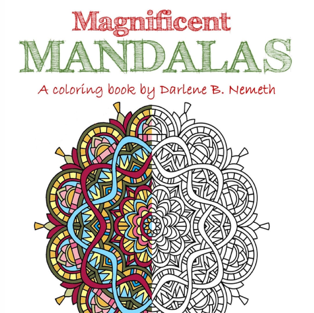 Mandala Coloring Book, Mandala Coloring Pages, PDF, 25 Coloring Pages ...