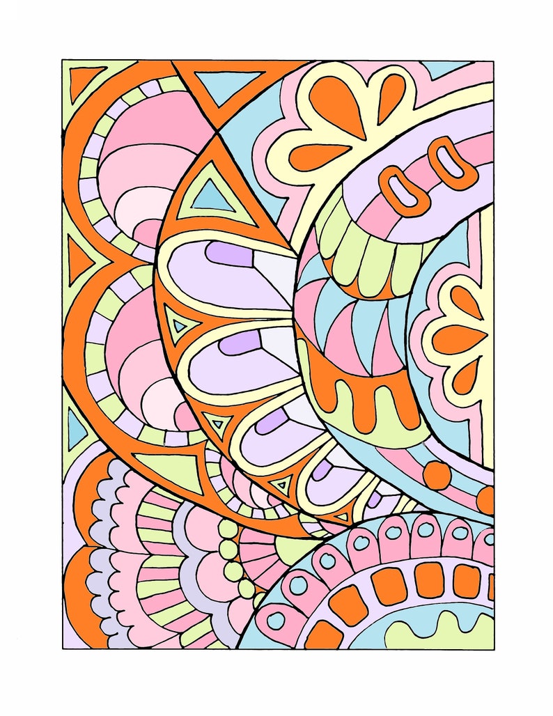 Abstract Coloring Book, Abstract Coloring Pages, Adult Coloring Pages ...