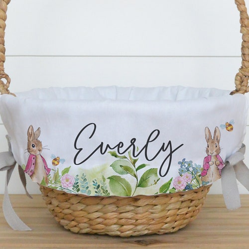 Peter Rabbit Personalized Easter Basket Liner Custom Easter - Etsy