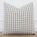 Tan Plaid Pillow Cover • Checkered Pillow • Beige Cushion Cover ...