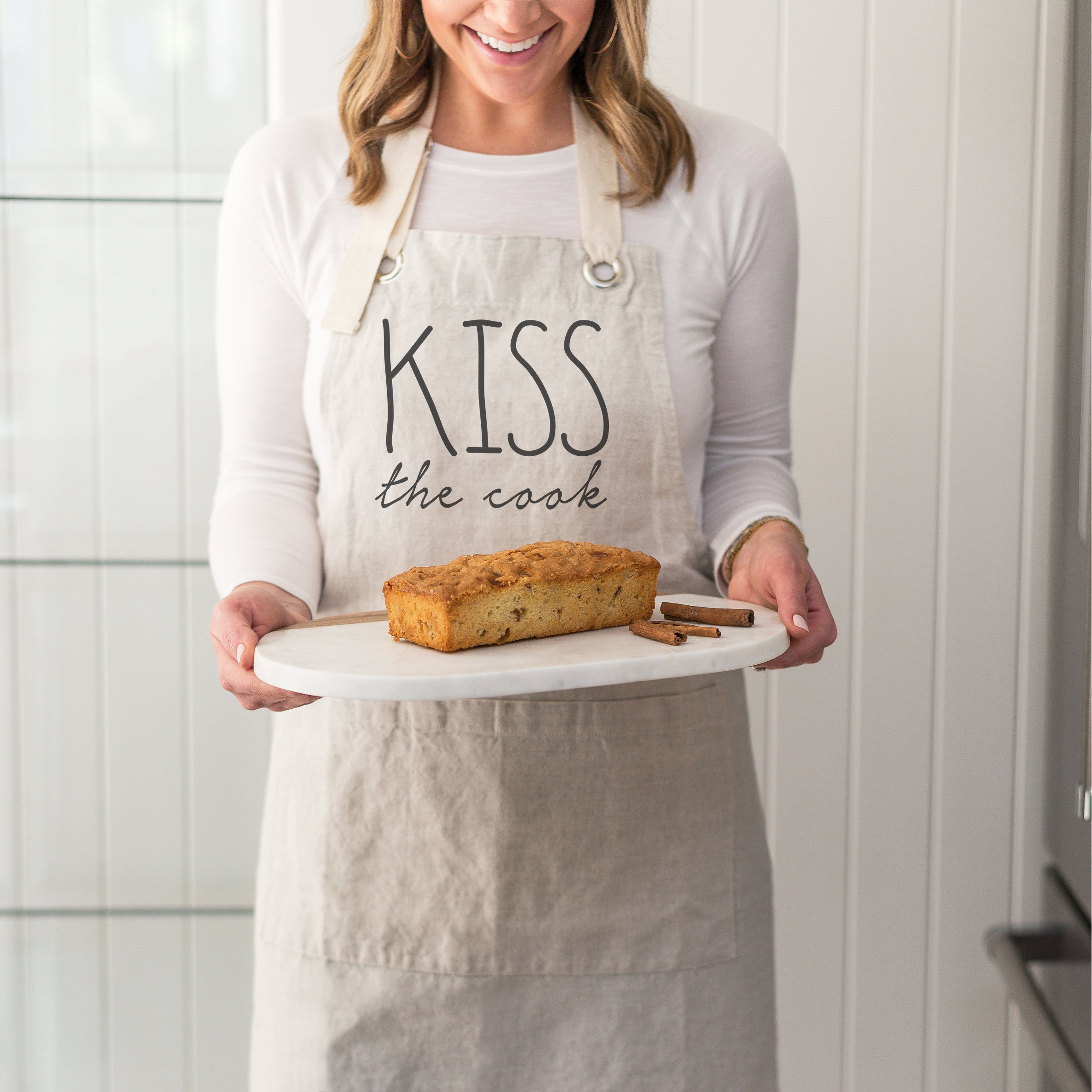 Kiss the Cook Apron | Kitchen Aprons | Baking Apron for Her | Women's ...