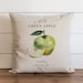 Green Apple Pillow Cover | 18 X 18 | 20 X 20 | Botanical Pillow Cover ...