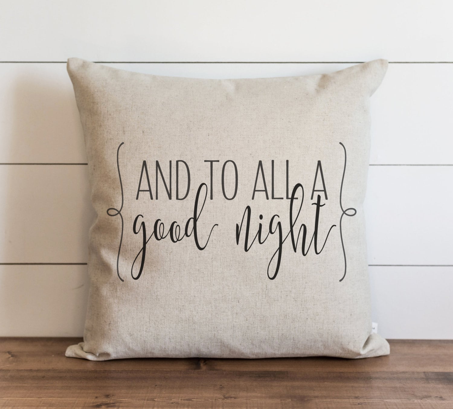 And to All A Good Night 20 X 20 Pillow Cover // Christmas // Holiday ...