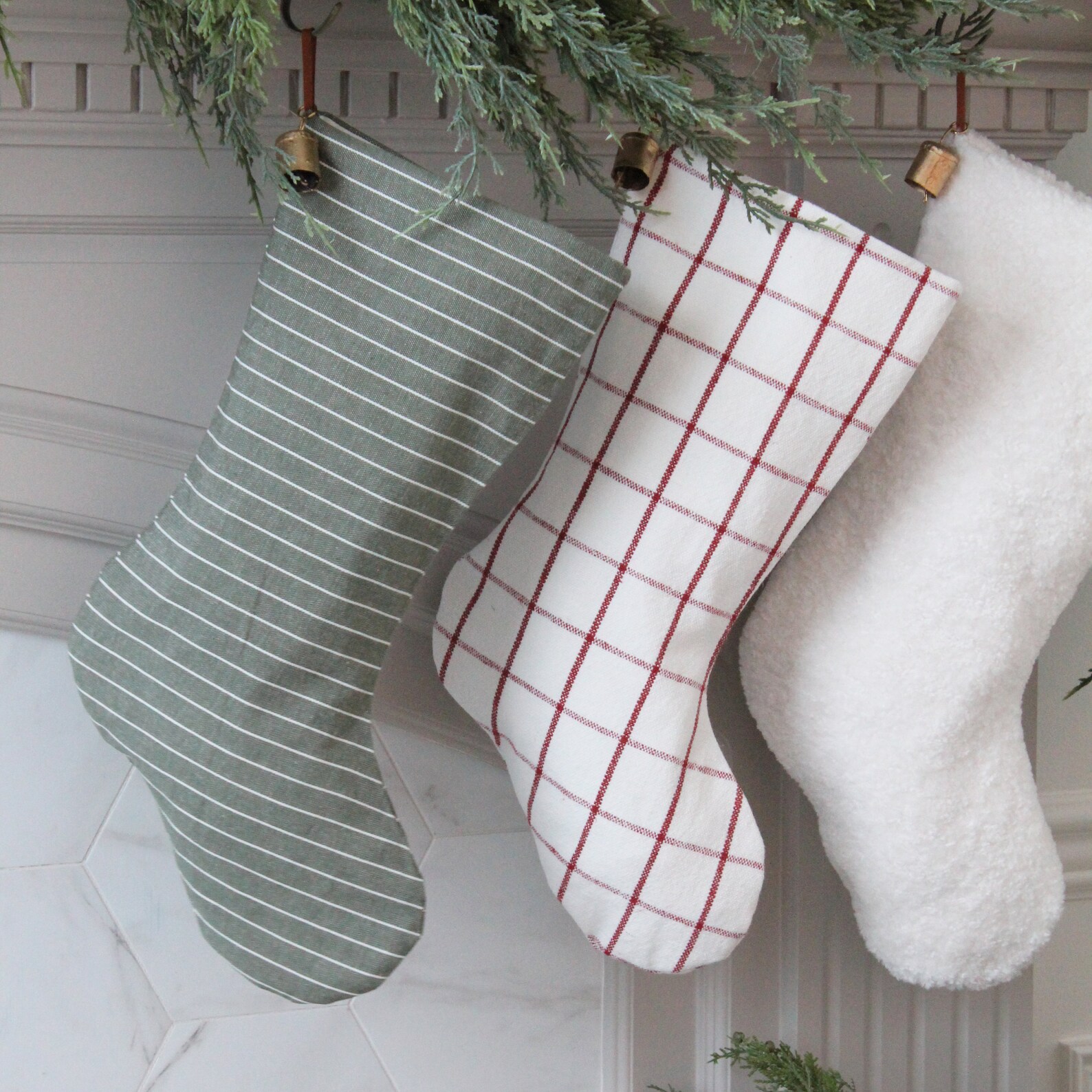 Traditional Christmas Stockings | Handmade Family Stockings | Modern ...