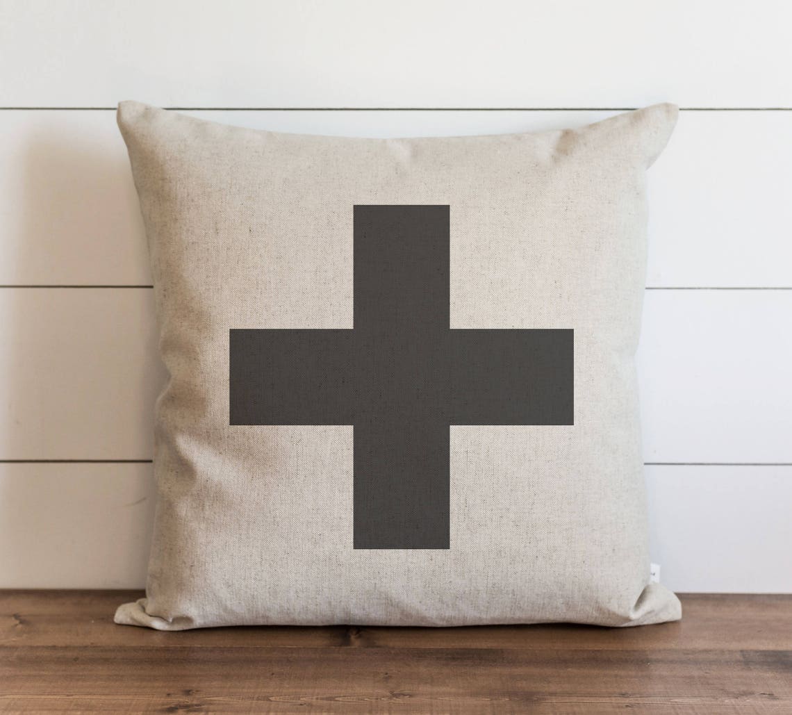 Swiss Cross 20 X 20 Pillow Cover // Everyday // Throw Pillow // Gift ...