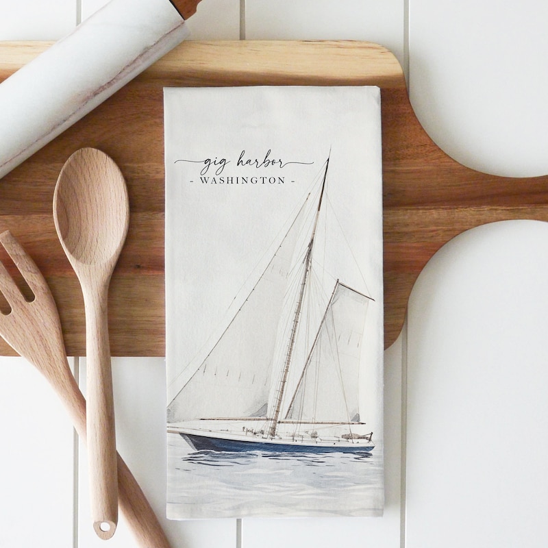 Nautical Tea Towel - Etsy
