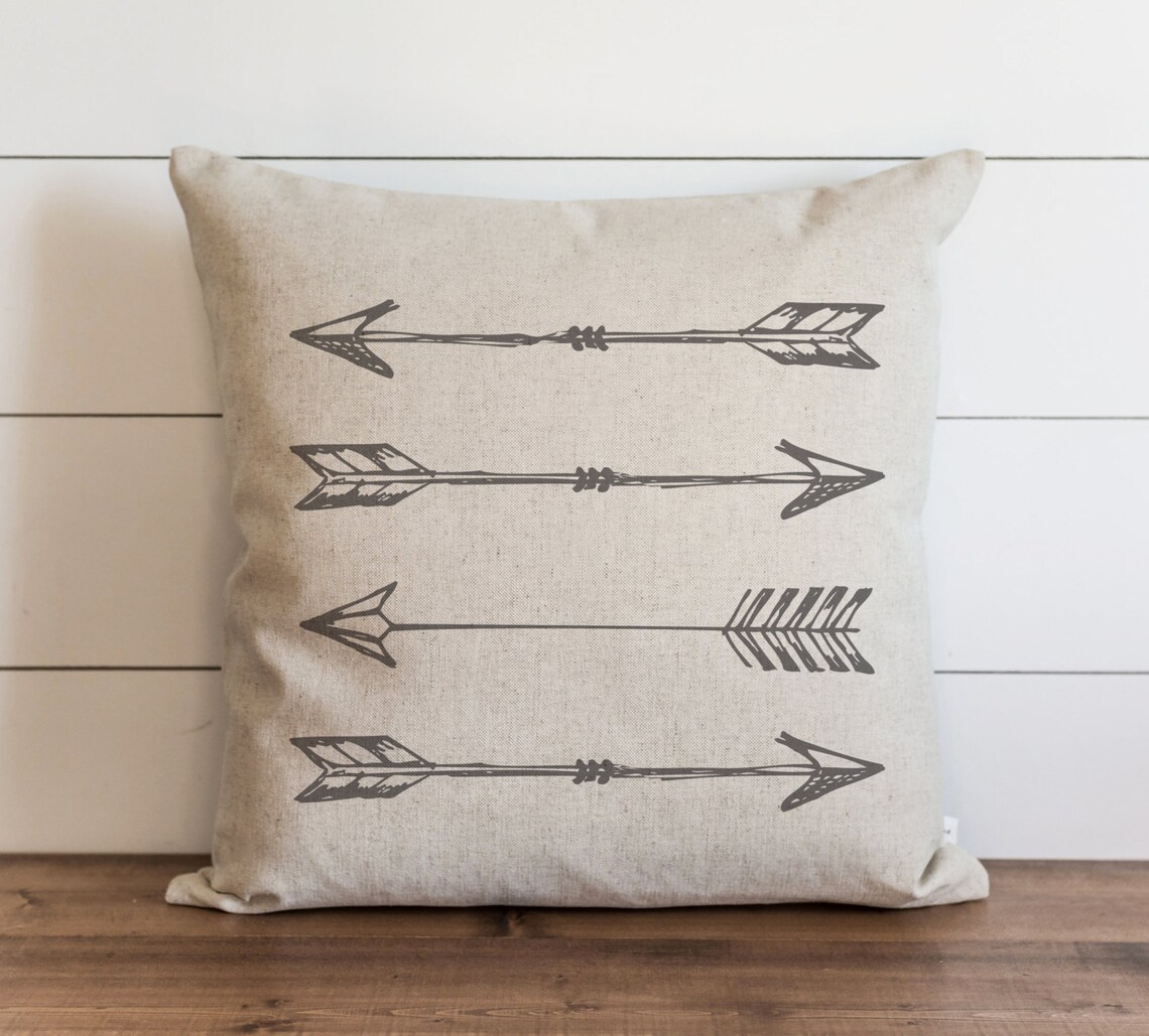 Arrows_gray 20 X 20 Pillow Cover // Everyday // Tribal // Throw Pillow ...