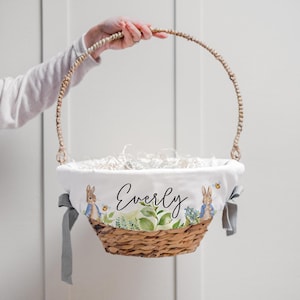 Peter Rabbit Personalized Easter Basket Liner • Custom Easter Basket ...