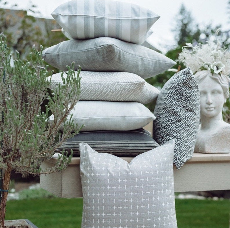 Indoor Outdoor Pillow Covers • Outdoor Pillows • Summer Décor • Deck ...