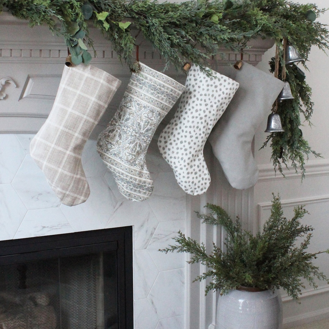 Classic Christmas Stockings | Handmade Stockings | Designer Fabric ...