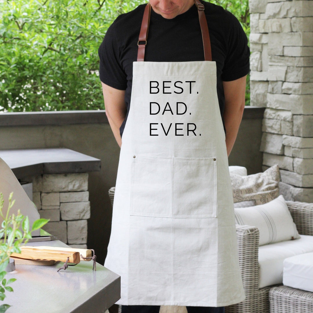 Best Dad Ever Chef Apron | Father's Day Gift | Gift for Him | BBQ Apron ...
