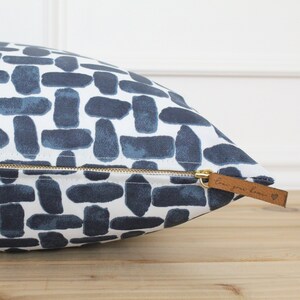 Navy Blue and White Watercolor Pillow Cover | Watercolor Swiss Cross ...