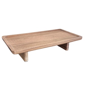 Rustic Wood Tray | Rectangular Decorative Tray | Wood Riser | Bathroom ...