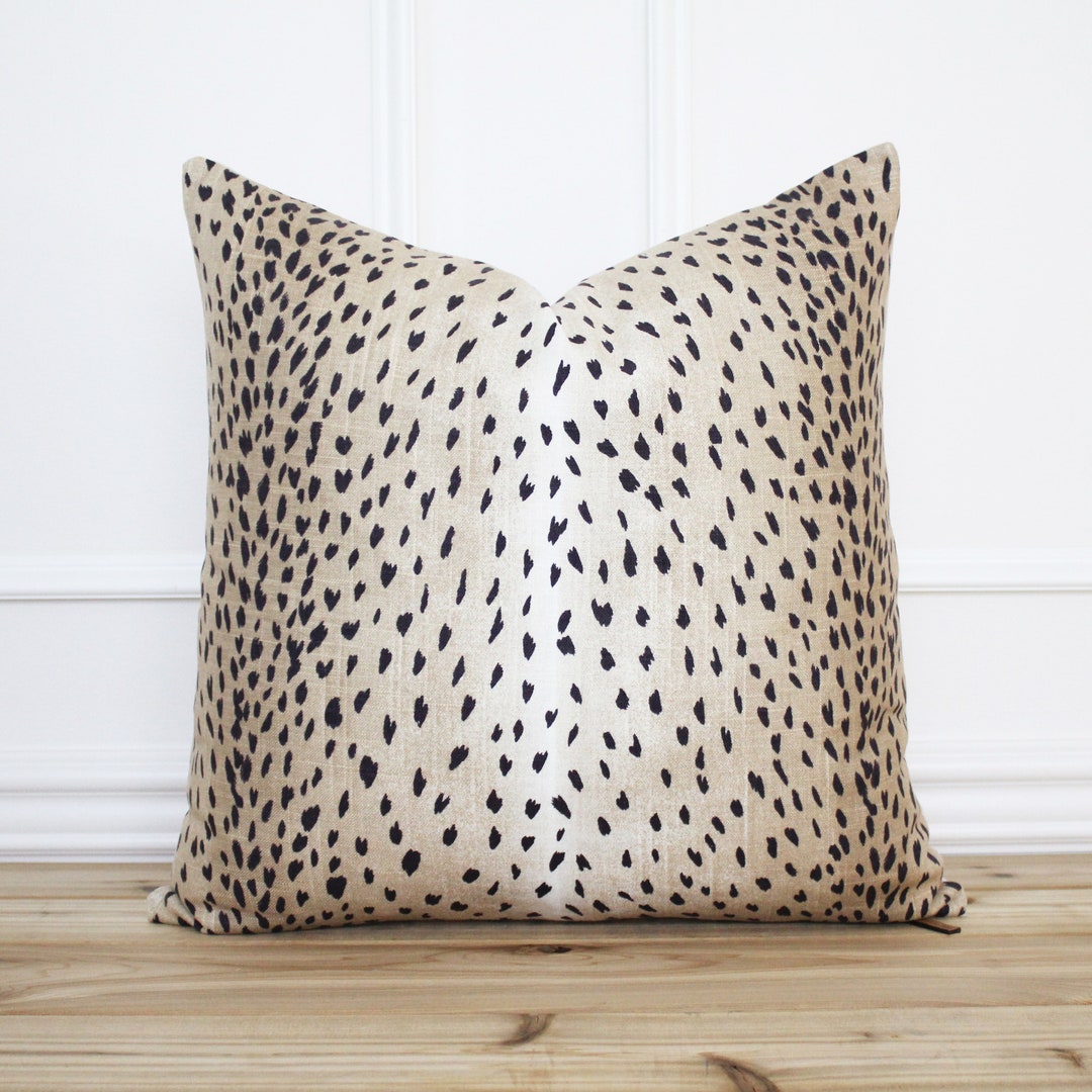 Antelope Pillow Cover Black • Animal Print Pillow Cover • 20 X 20 ...