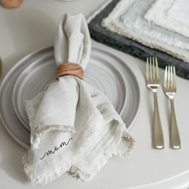 Personalized Napkins | Custom Cloth Napkins | Holiday Napkins | Table ...