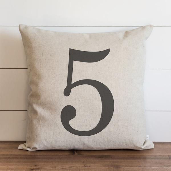 Number Pillow - Etsy