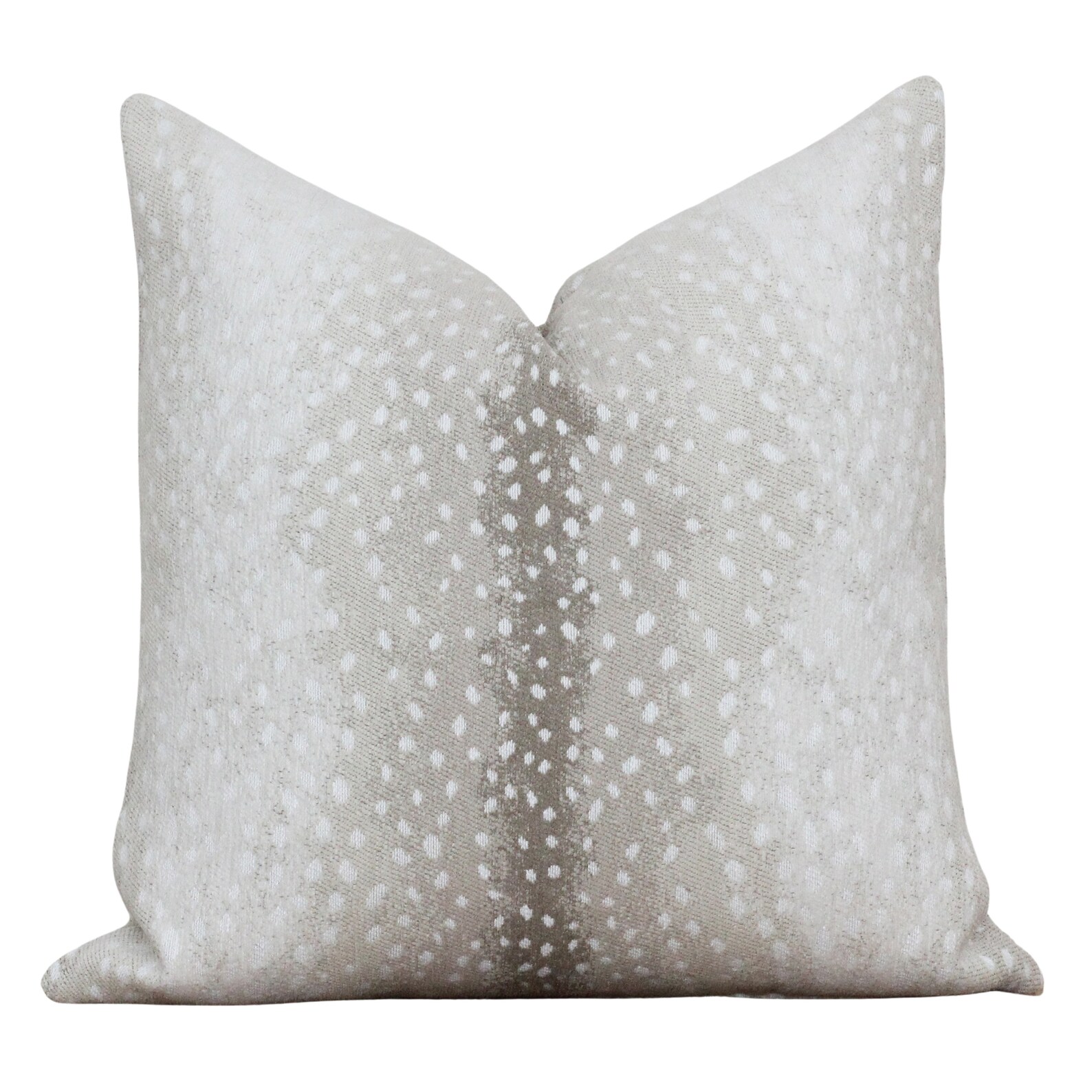 Antelope Outdoor Pillow Cover • White and Tan Indoor Outdoor Cushion ...