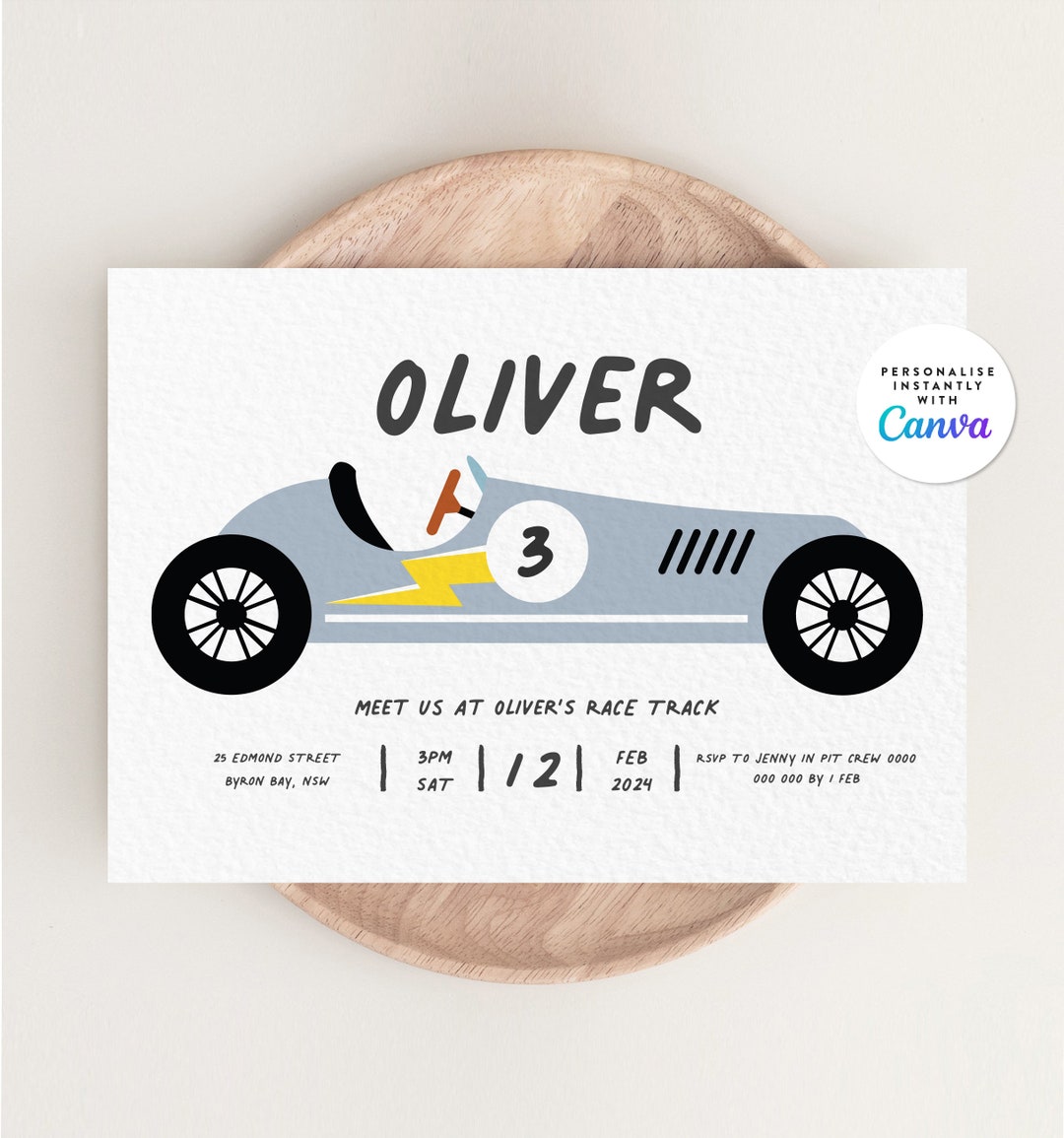 Race Car Invitation, Racing Car Invitation Race Car Checker Invite ...