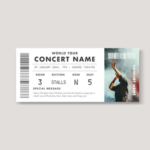 Editable Concert Ticket Template, DIY Event Ticket, Custom Concert ...