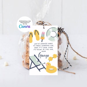 Teacher Appreciation Gift Tag Your Turn to Relax in the Sun Tag End of ...