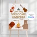Editable Camping Signs, Glamping, Smores, Food Drink Camping Party ...