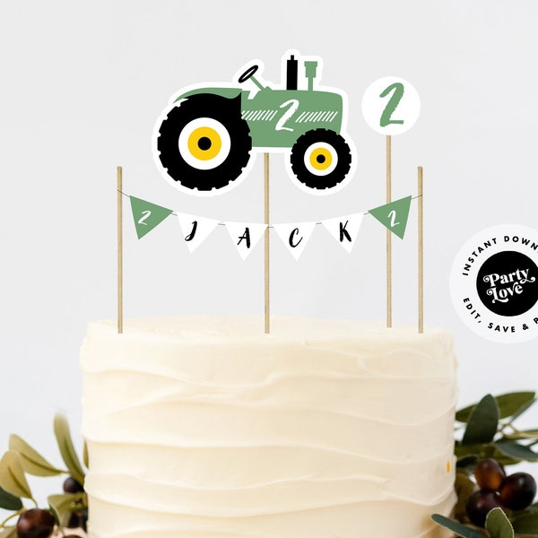 Tractor Cake Toppers - Etsy
