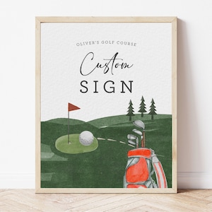 Golf Welcome Sign, Golf Masters Sign, Golf First Birthday Poster ...