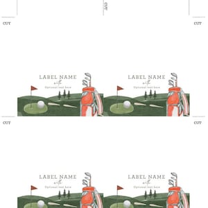Golf Labels, Golf Food Labels, Placecards, Tent Cards Buffet Labels ...