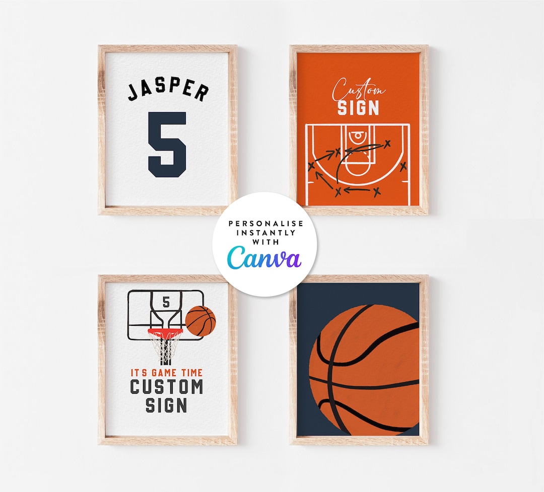 Editable Basketball Signs, Basketball Birthday Sign, Basketball Posters ...