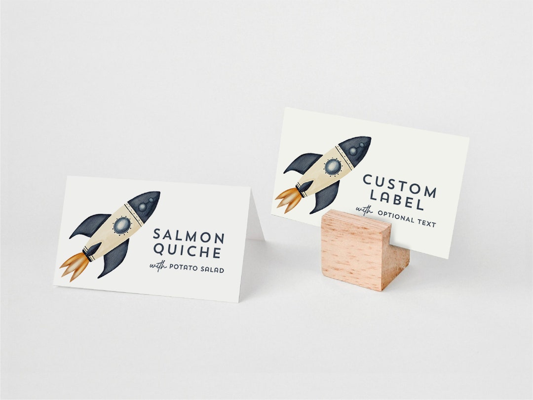 Rocket Labels, Space Food Labels, Rocket Tent Cards Buffet Labels ...